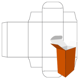 Custom Printed Straight Tuck End with Top and Bottom Slit Locks ...