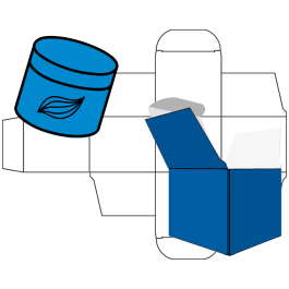 Custom Printed Small Cream Box | Cosmetic Cream Packaging | Folding ...